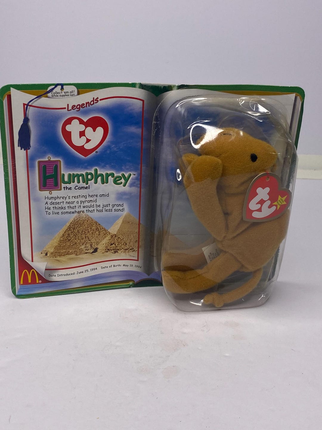 Rare Ty Humphrey the Camel Teenie Beanie Babies Plush Camel NIP 5" Long ...