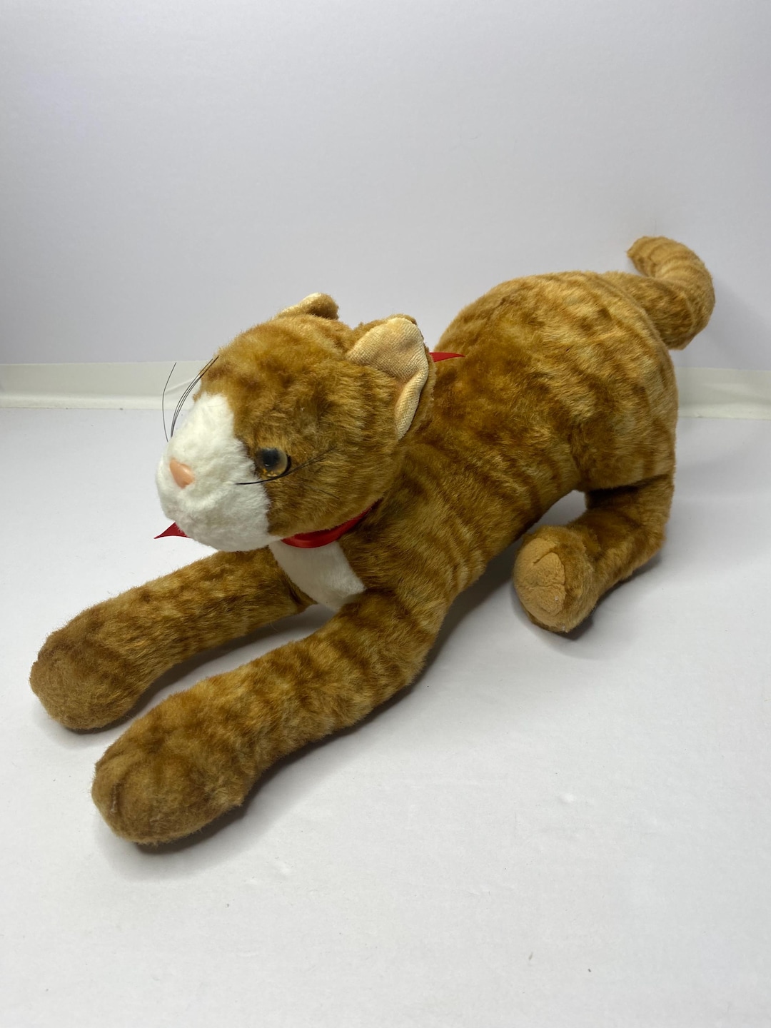 Ty Stretch the Cat Classic Plush Cat Kitten 16" Long W/ Tail 1999 ...