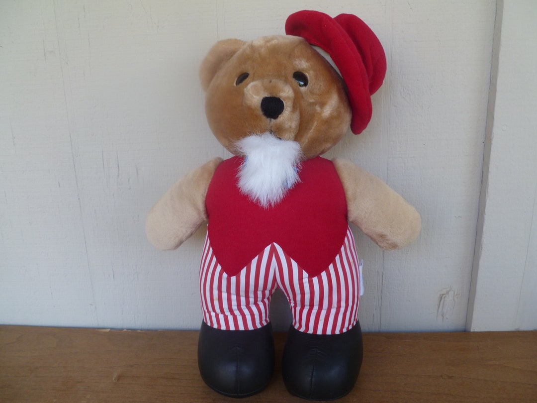 Dakin uncle Sam Patriotic Plush Bear 16 Tall 1987 Stuffed Animal Toy - Etsy