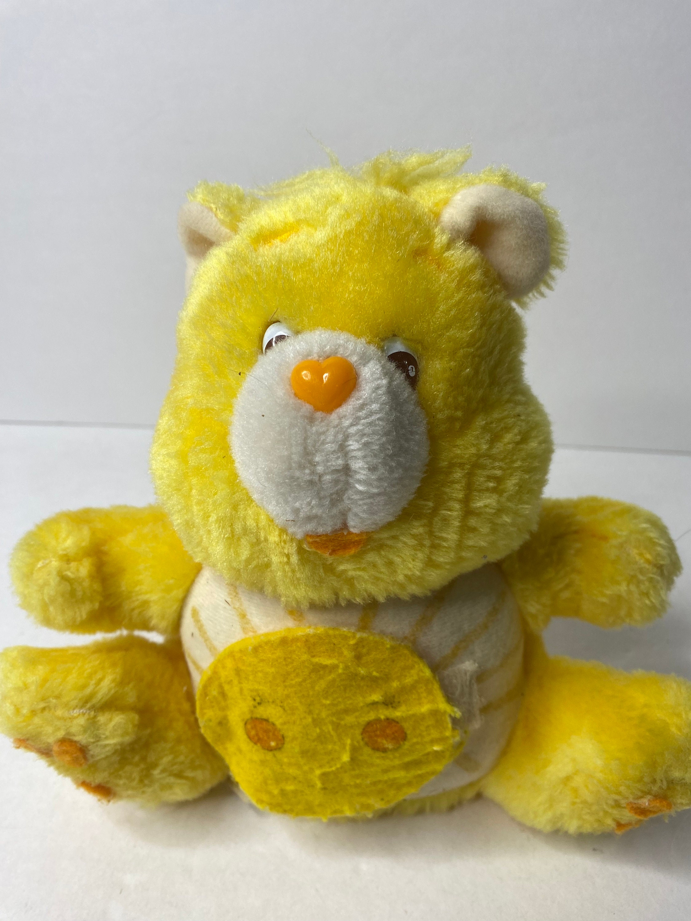 Care Bear Plush Funshine Bear Bank Miniature 8" Tall 1984 Stuffed ...