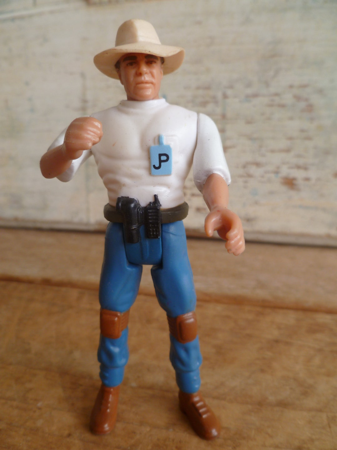 Jurassic Park Dr. Alan Grant Action Figure Cake Topper Rare 4.5" Tall ...