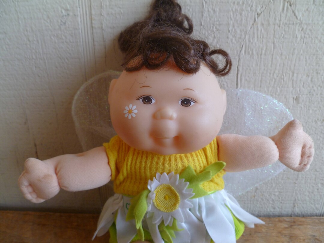 Cabbage Patch Mini Doll Flower Fairy With Wings 9" Tall 1995 Stuffed ...