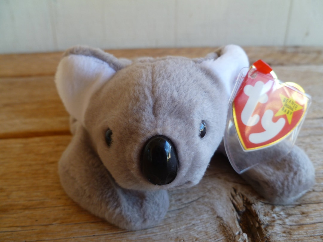 Ty Mel the Koala Beanie Babies Plush Koala W/ Tags 8" Long 1996 Stuffed ...