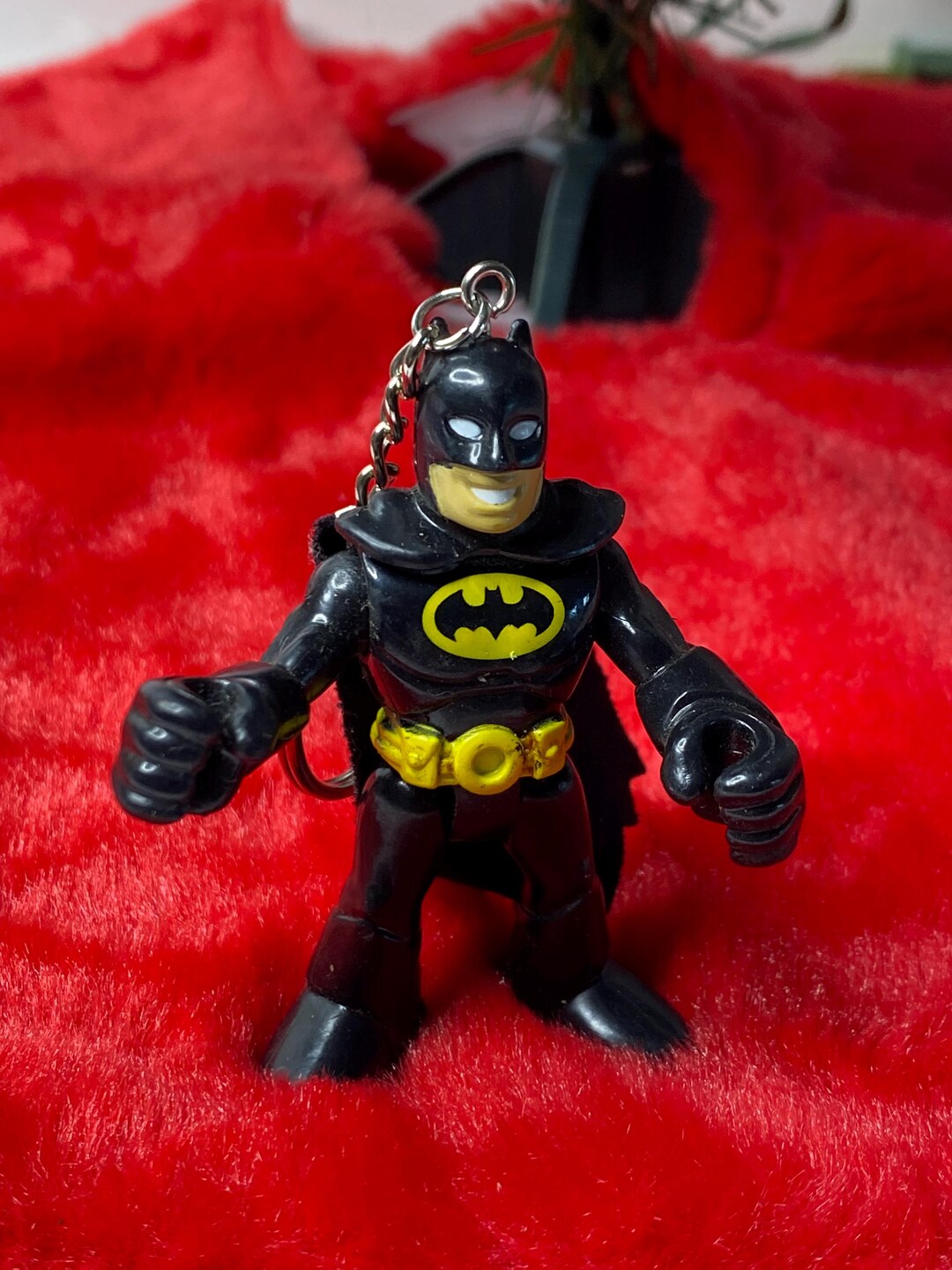 Batman Key Chain Figure Cake Topper DC Comics 3" Tall - Etsy