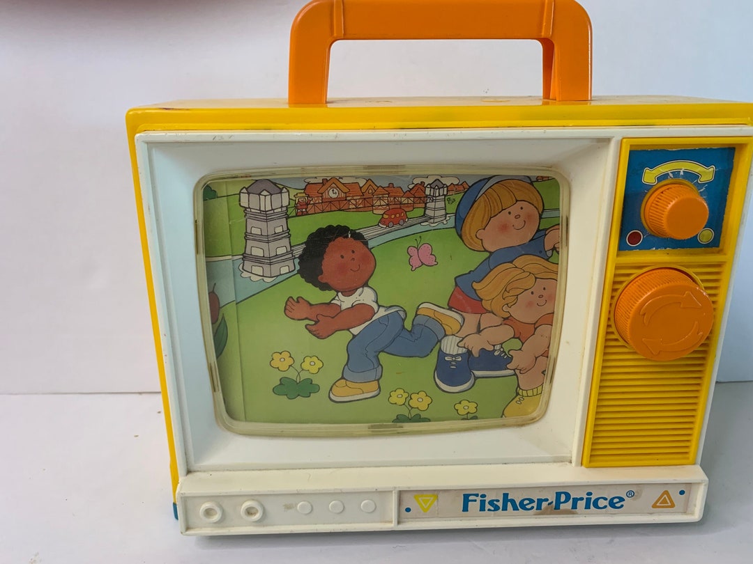 Fisher Price Wind up Musical Television 1987, Mary Had a Little Lamb ...