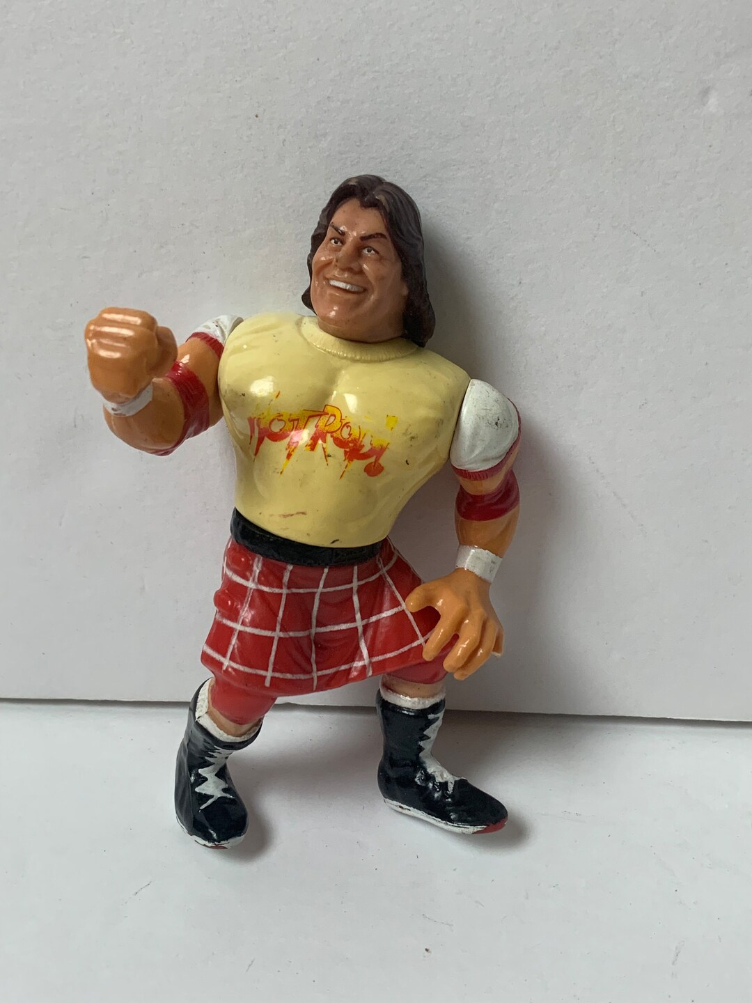 WWF rowdy Roddy Piper Wrestler Action Figure 4.5 Tall 1991 Titan Sports ...