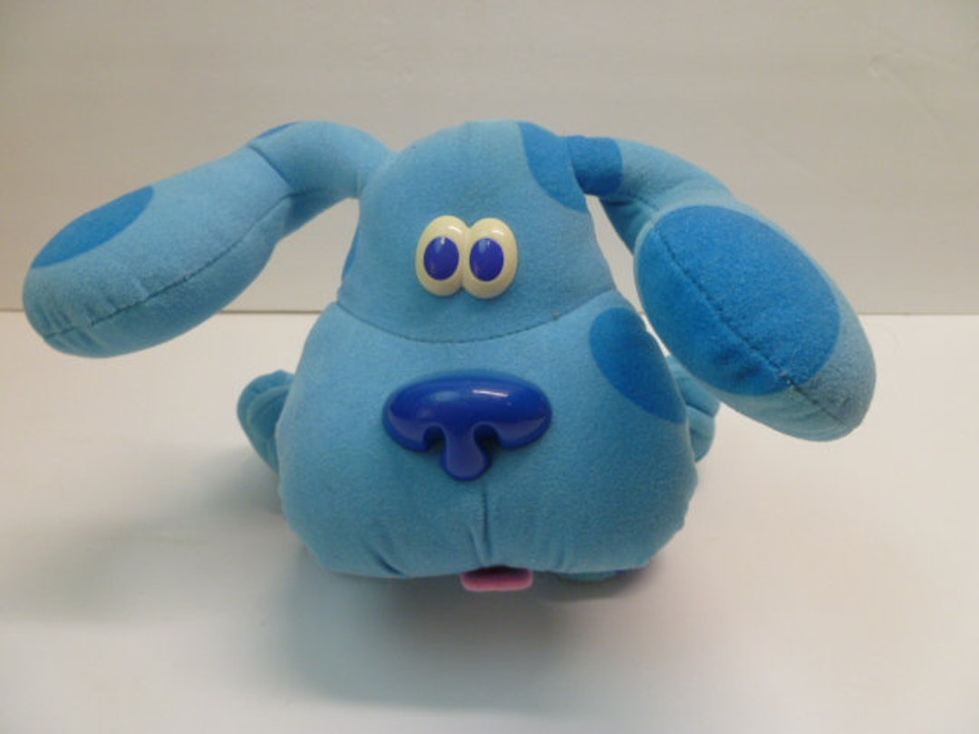 Blue's Clues Plush Dog Tyco 7.5" Tall 1997 Stuffed Animal Toy Does Not ...