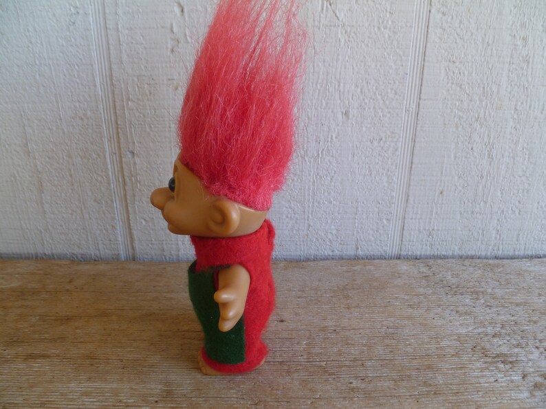 Russ Adorable Retro Troll Doll Red Hair Red and Blue Outfit - Etsy