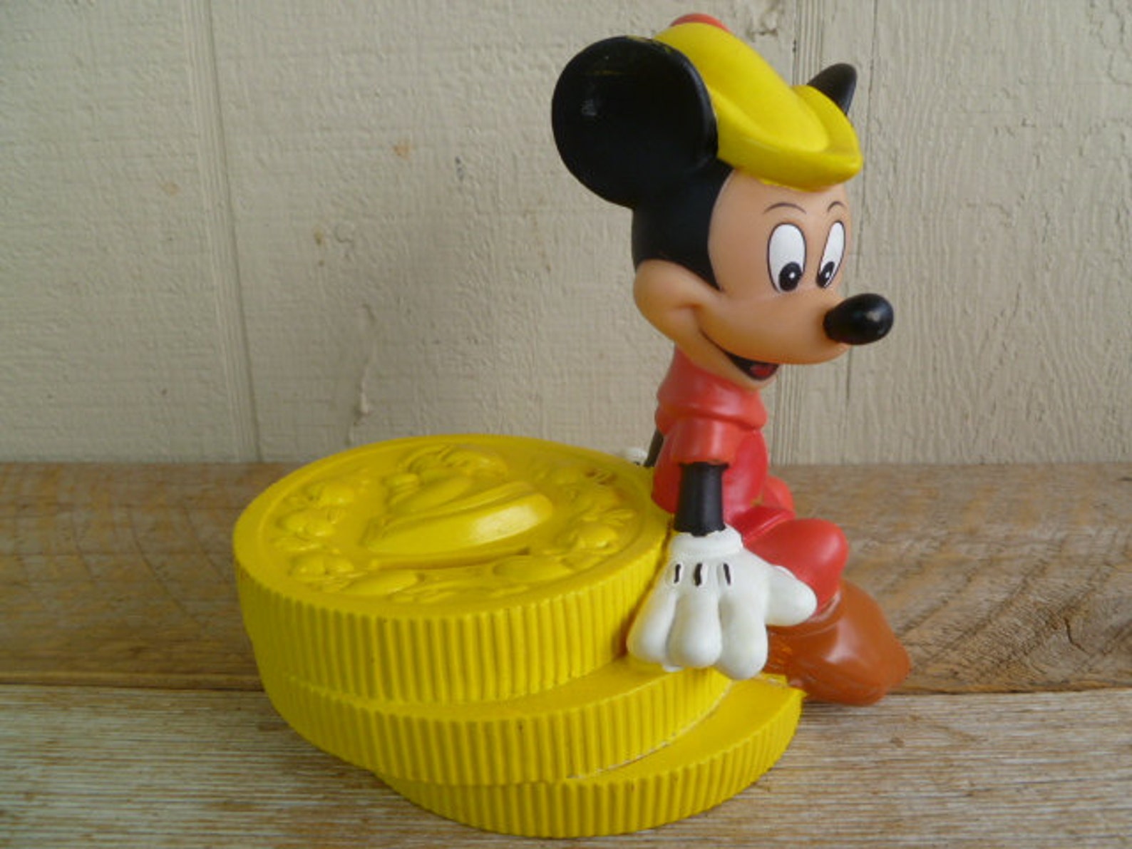 Disney Collectible Vinyl Mickey Mouse Coin Bank 6" Tall - Etsy