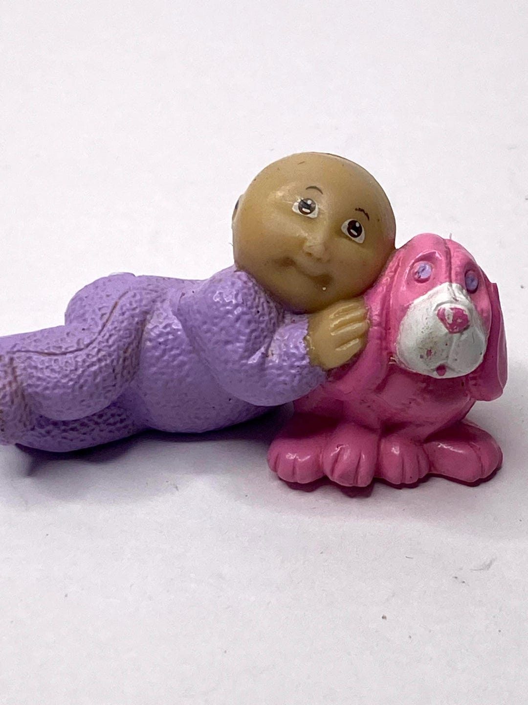 Cabbage Patch Kids Miniature Figurine Doll W/ Puppy 2.5" Long 1984 - Etsy