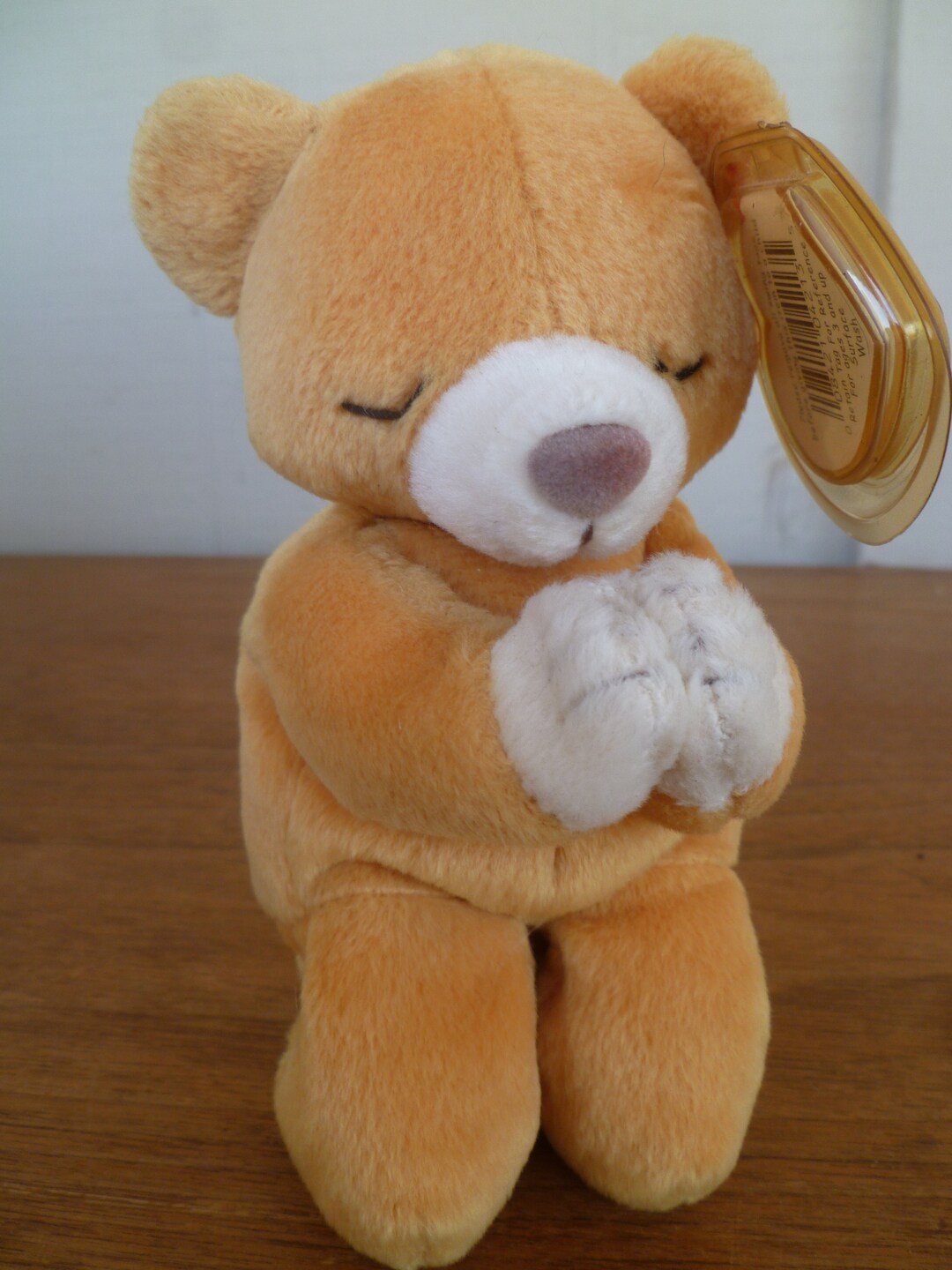 Ty Beanie Baby Plush Praying Teddy Bear hope W/ Tags 6 Tall 1999 ...