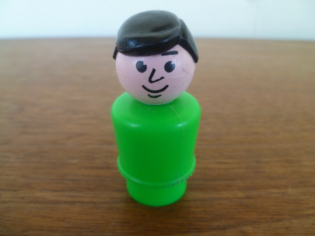 Fisher Price Green Man Husband Father Miniature Figure 2.25" Tall - Etsy