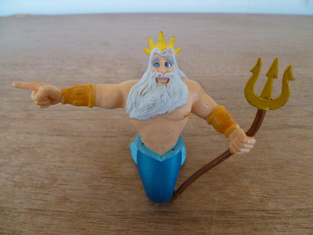 Little Mermaid King Triton Pvc Figurine Disney - Etsy