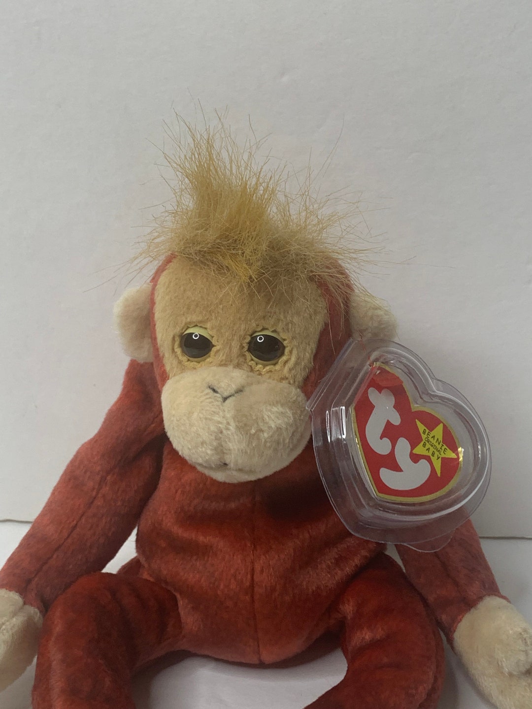 Rare Ty Schweetheart the Orangutan Beanie Babies Monkey Orangutan W ...