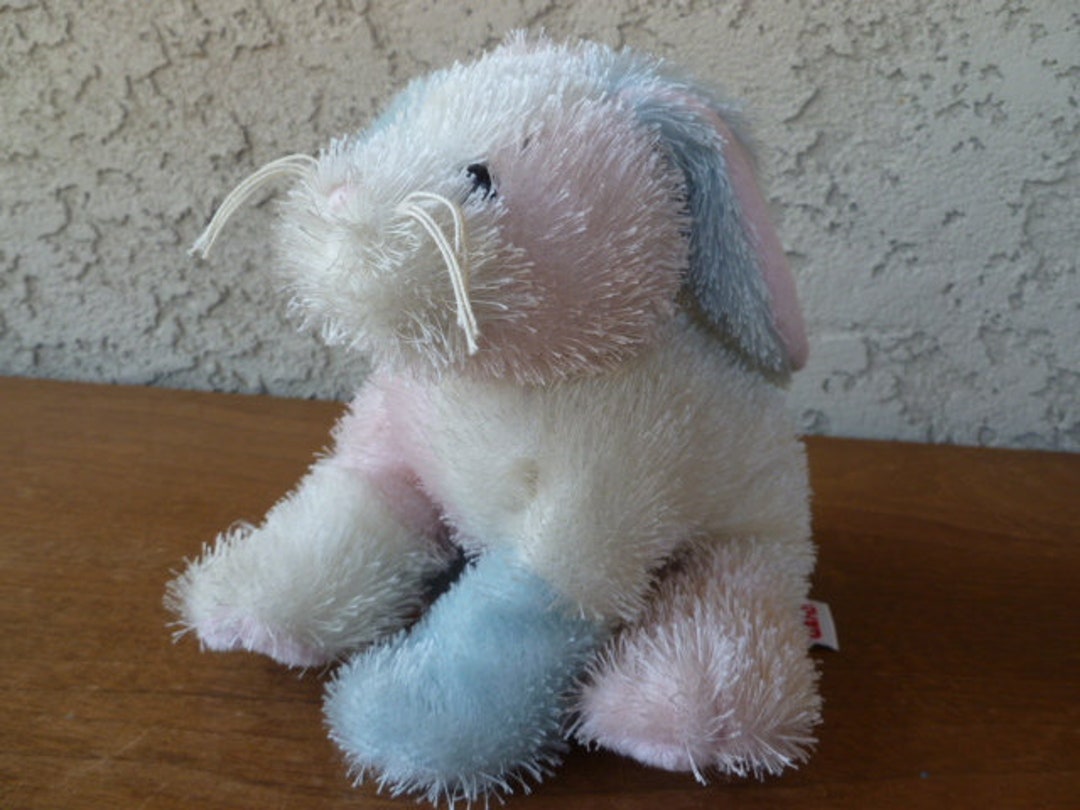 Ganz Plush Bunny Rabbit "cotton Candy" 8" Long Stuffed Animal Toy - Etsy