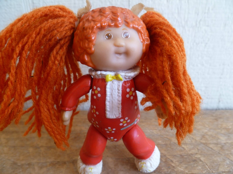 Cabbage Patch Kids Miniature Figurine Doll Red Hair - Etsy