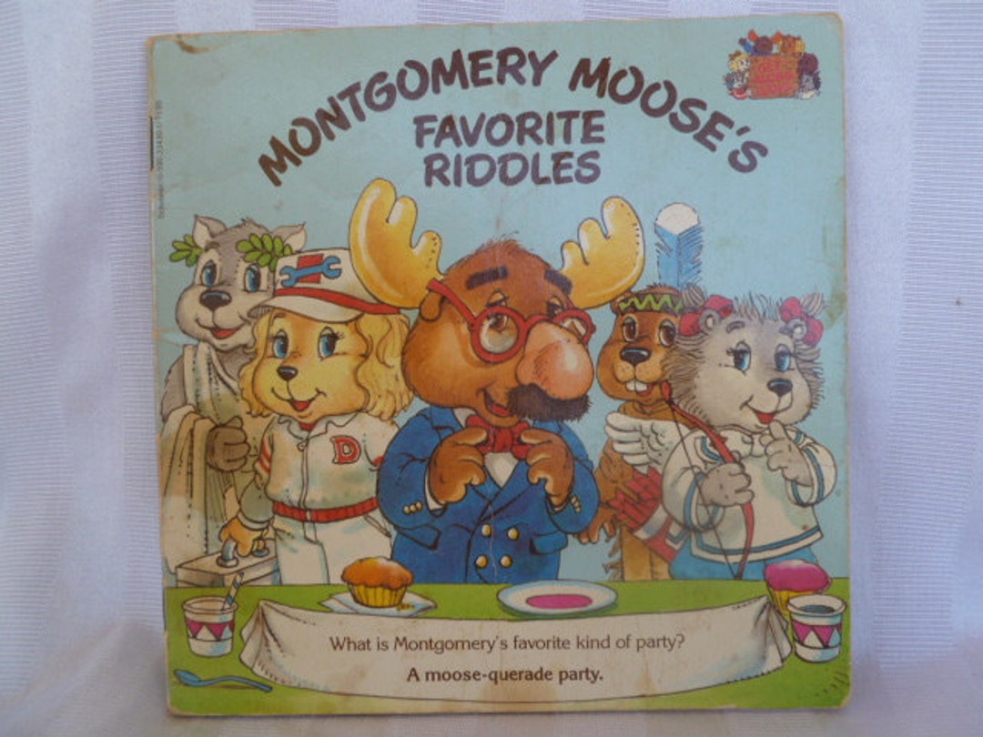 Get Along Gang "montgomery Moose" Riddle Book 1985 - Etsy