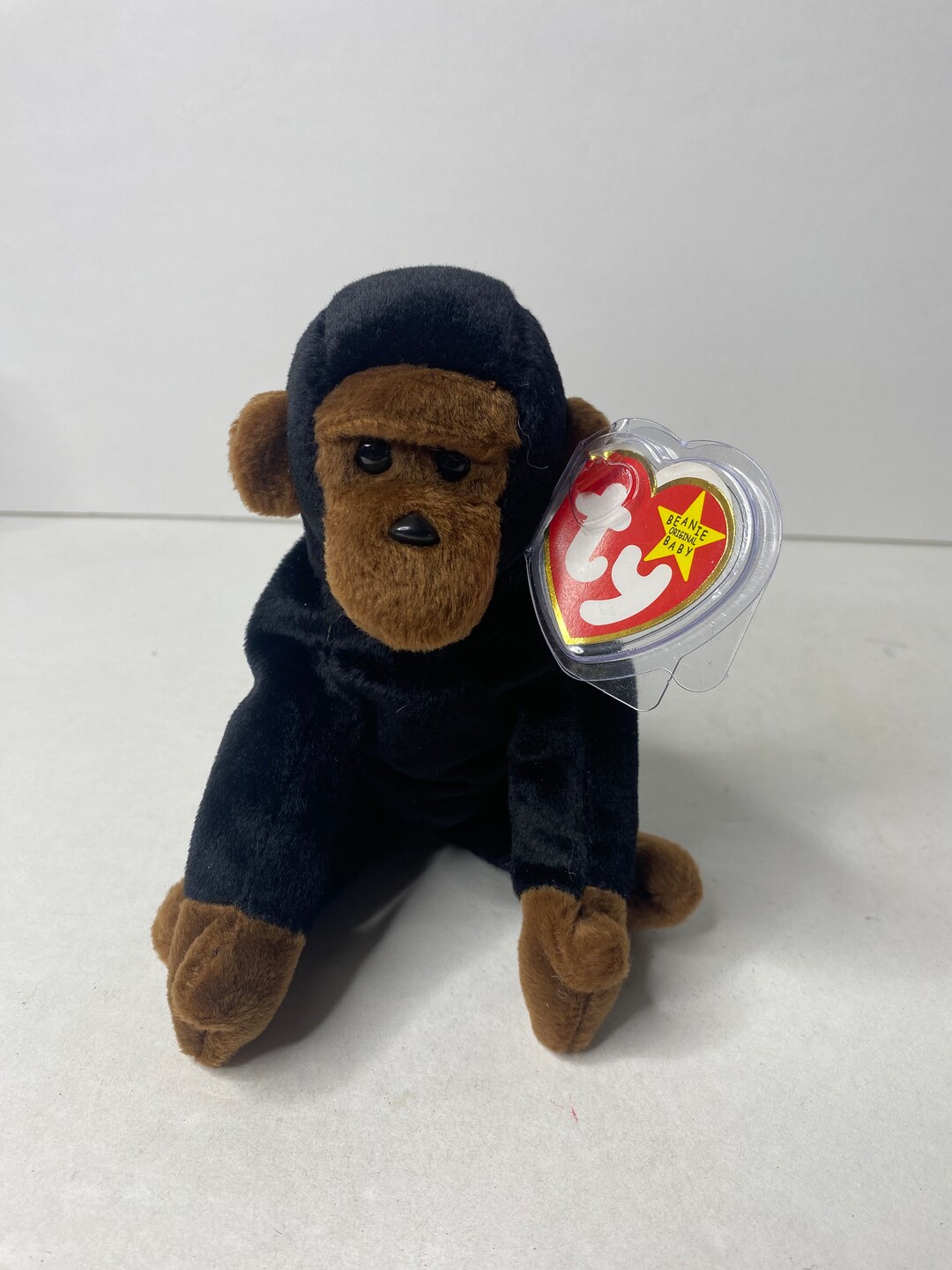 Ty Beanie Babies Plush Monkey congo W/ Tags 6 Tall Sitting 1996 Stuffed ...
