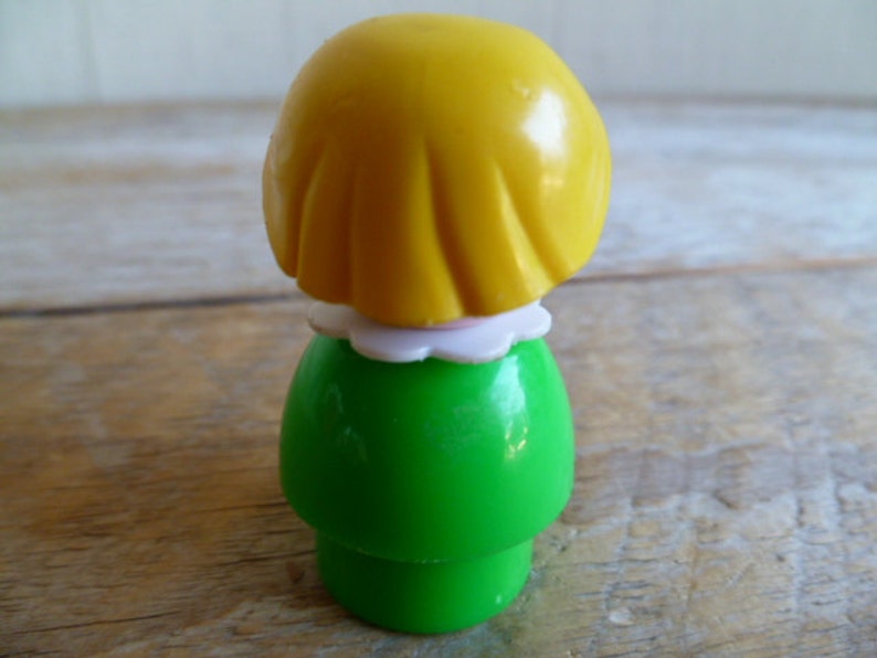 Vintage Fisher Figure Green Girl - Etsy