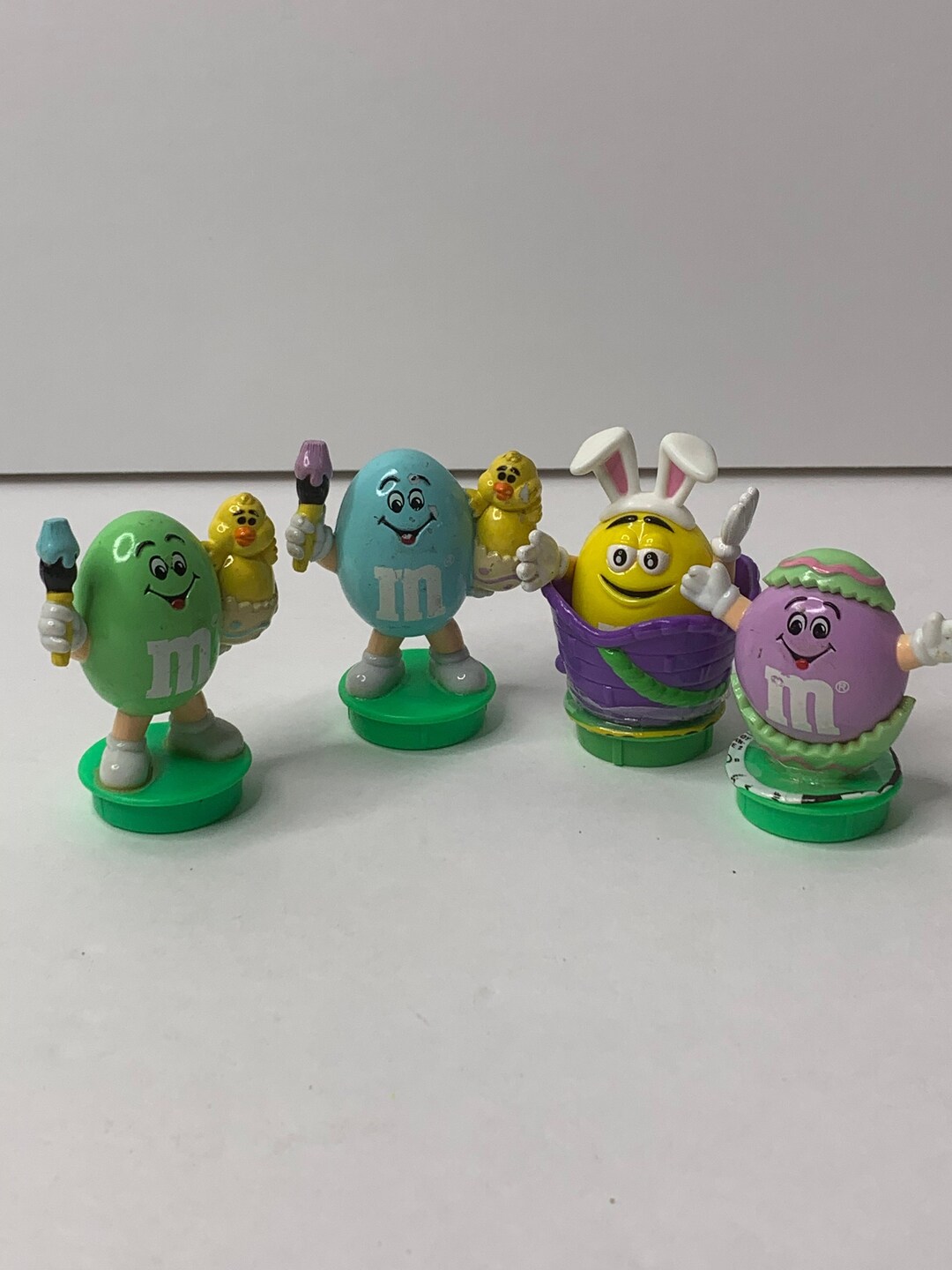 M & M Easter Candy Tube Toppers Ornaments Set of 4 Chipped - Etsy