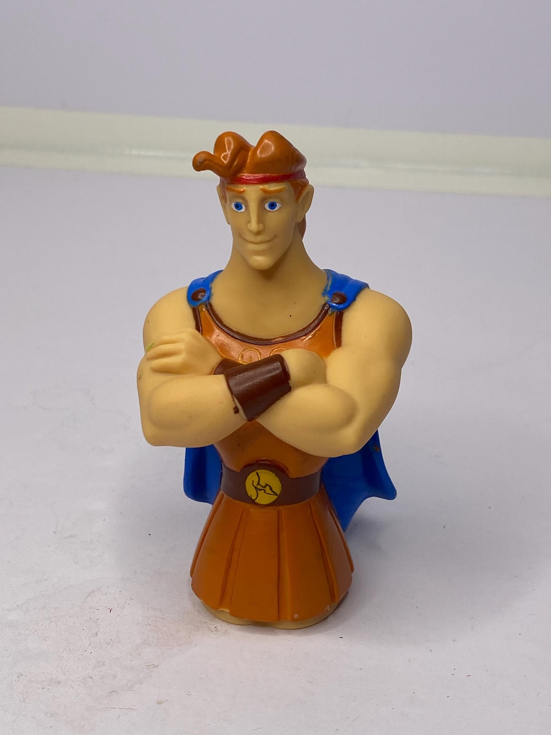RARE Disney Super Hero Hercules Gladiator Finger Puppet Doll Figure 4 ...