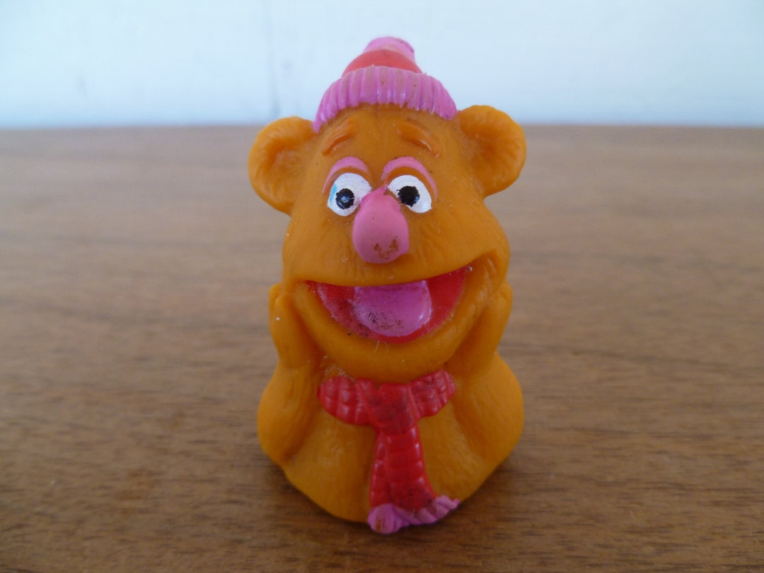 Muppets Fozzy Bear Finger Puppet Miniature PVC Cake Topper 2" Tall - Etsy