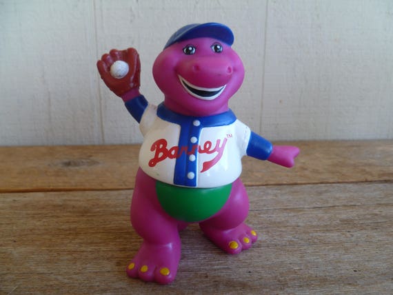 Vintage Baseball Barney Cake Topper Hard To Find Toys & Games Stuffed ...