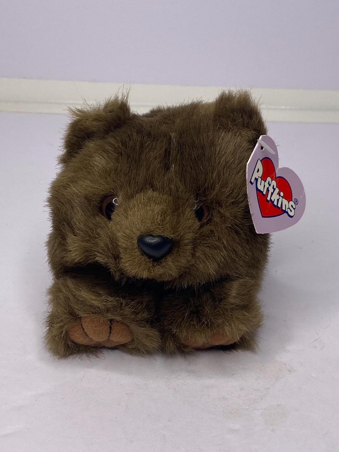 Puffkins Plush Bear "grizwald" W/ Tags 5" Tall 1994 Swibco Stuffed ...