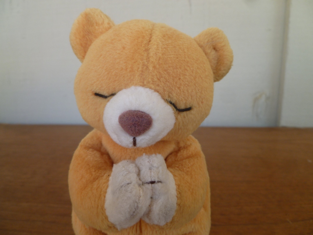 Ty Beanie Baby Plush Praying Teddy Bear hope 6 Tall 1999 Stuffed Animal ...