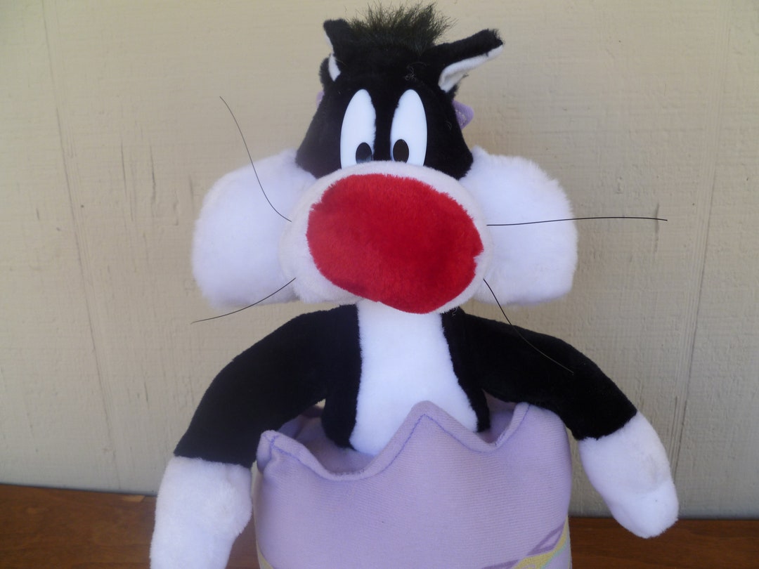 Warner Bros Looney Tunes Plush Sylvester Doll Easter 13" Tall 1997 ...