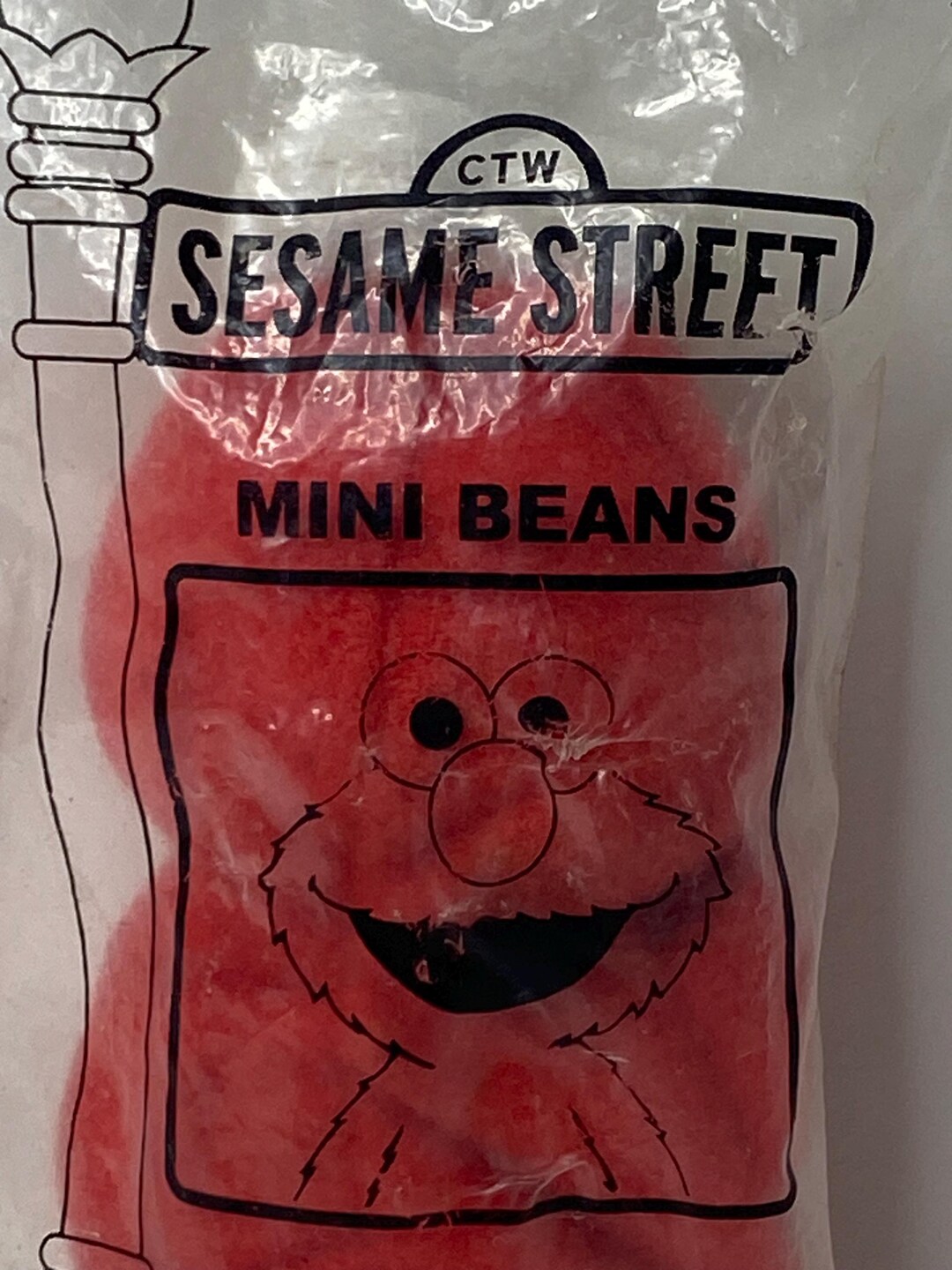 Sesame Street Mini Beans elmo Mini Cloth Doll Kelloggs 4.5 Tall 1999 ...