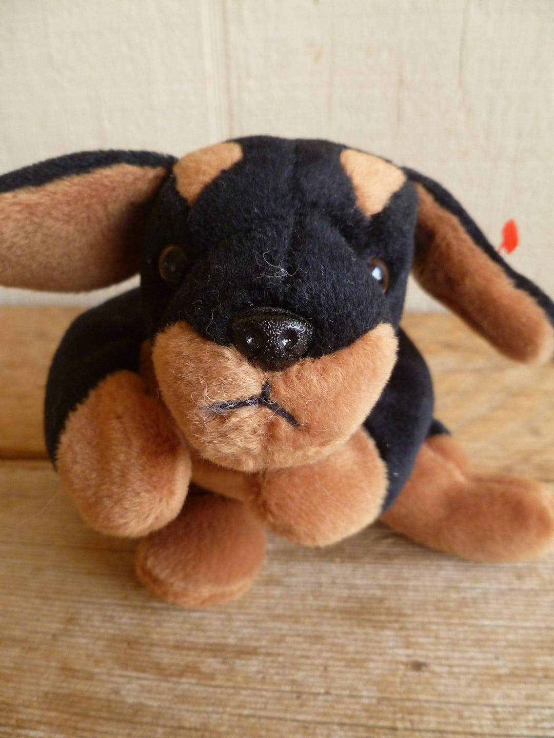 Ty Doby the Dog Beanie Babies Plush Puppy Dog W/ Tags 8 Long 1996 ...