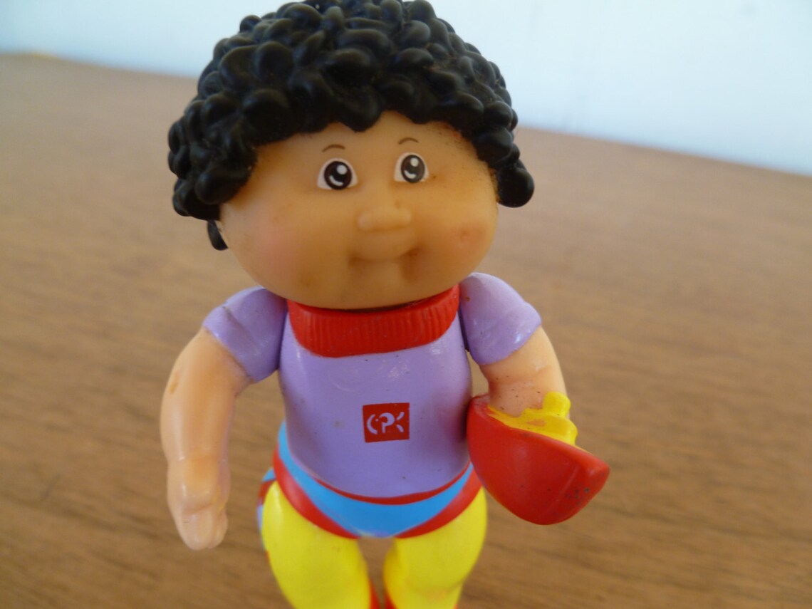 Cabbage Patch Kids Miniature Figurine Doll on Rollerskates - Etsy