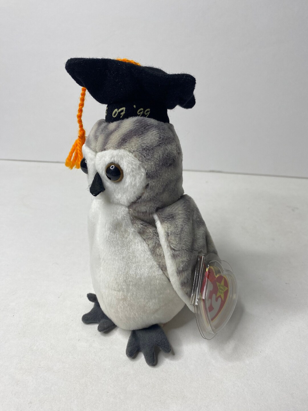 Ty Wiser Owl Beanie Baby Plush Graduate Owl Class of 99 W/ Tags 7" Tall ...