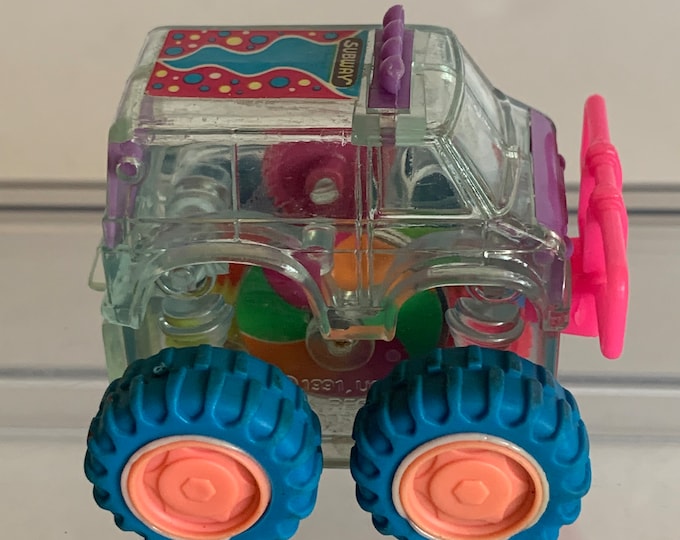 Subway "clear Gears Monster Truck" Pull Back Car 1.75" Long 1997 - Etsy