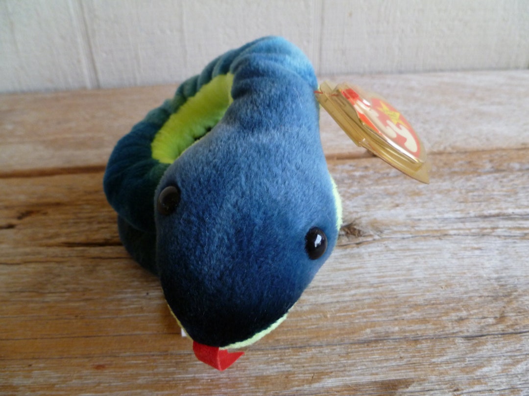 Rare Ty Beanie Baby Plush Snake hissy W/ Tags 20 Long 1997 SKU CB3 - Etsy