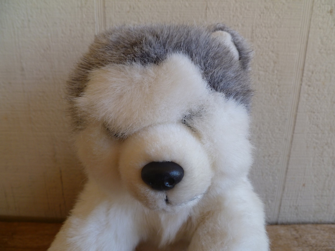 Ty Plush Gray and White Teddy Bear 10" 1997 Tall Stuffed Animal Toy - Etsy