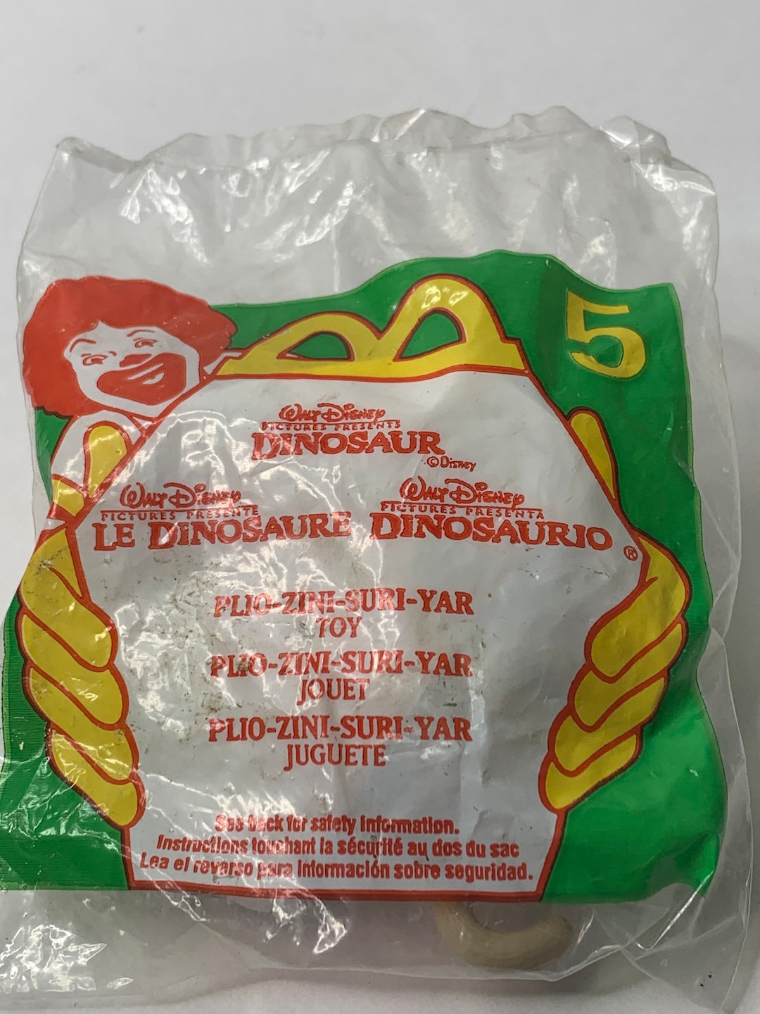 Disney Movie Dinosaur Mcdonalds Plio Zini Suri Yar Monkeys 2000 New in ...