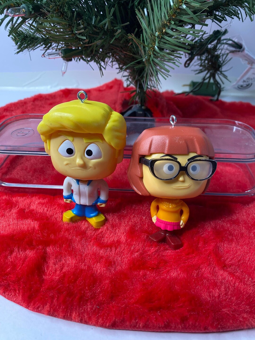 Scooby Doo Bobblehead "fred, Velma" Christmas Ornament Cake Topper 4 ...
