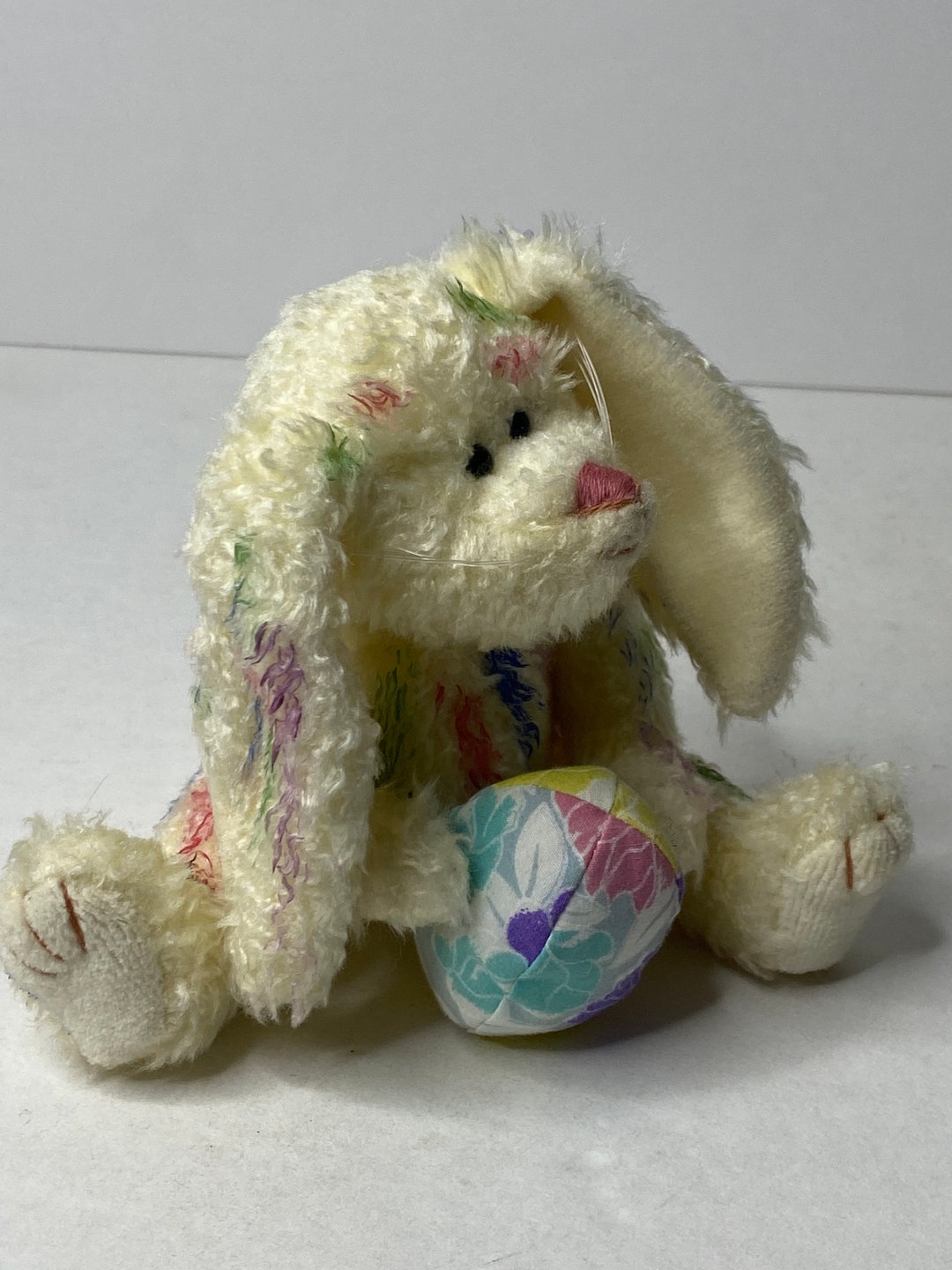 Ty Georgia the Rabbit Attic Treasures Jointed Plush Bunny Rabbit W ...