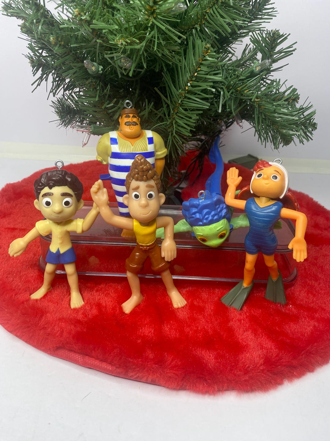 Disney "luca" Christmas Ornaments Cake Topper Mcdonalds Happy Meal Toy ...