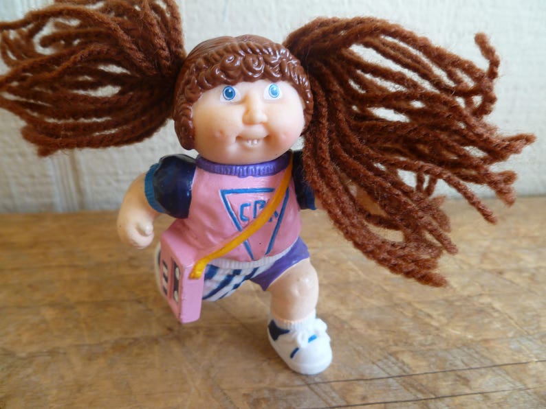 Cabbage Patch Kids Miniature Figurine Doll With Walkman - Etsy