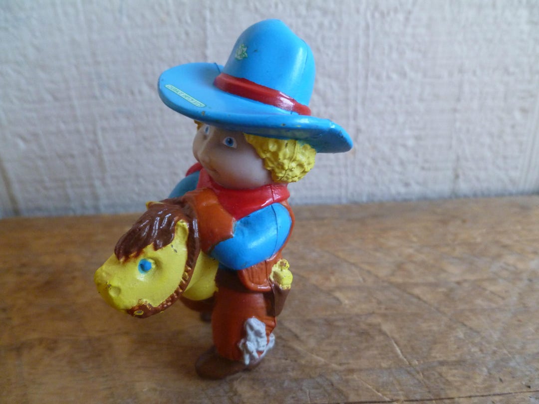 Cabbage Patch Miniature Cowboy and Horse Cake Topper 2.25" Tall 1984 - Etsy