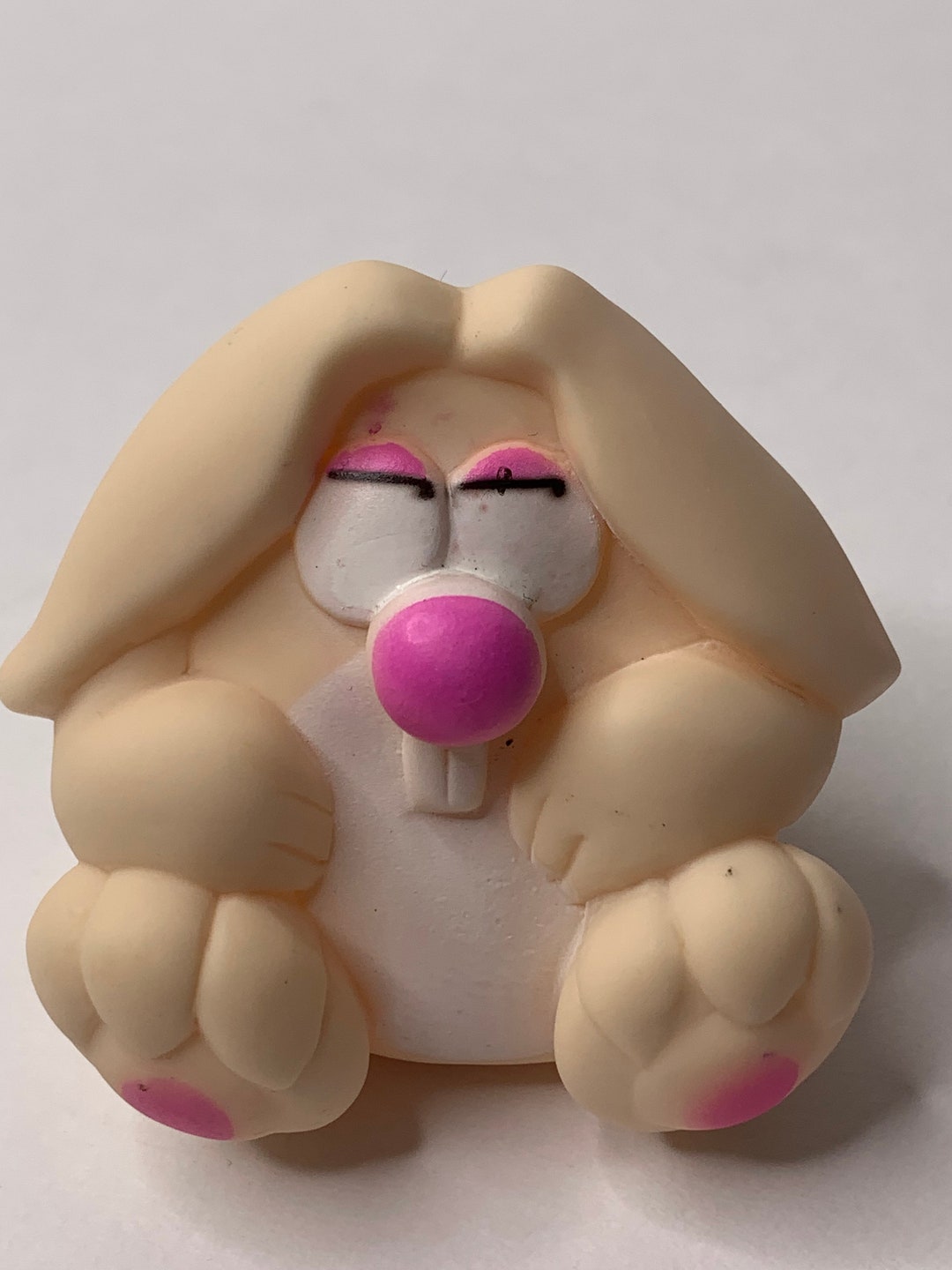 Bunny Rabbit Squeaky Toy Cake Topper 6 Tall Spearhead Industries 1983 ...