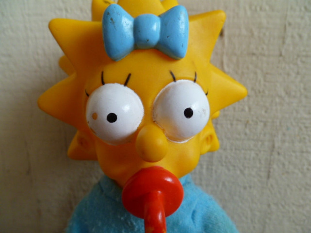Maggie Simpson Cloth Rubber Doll the Simpsons 1990 - Etsy
