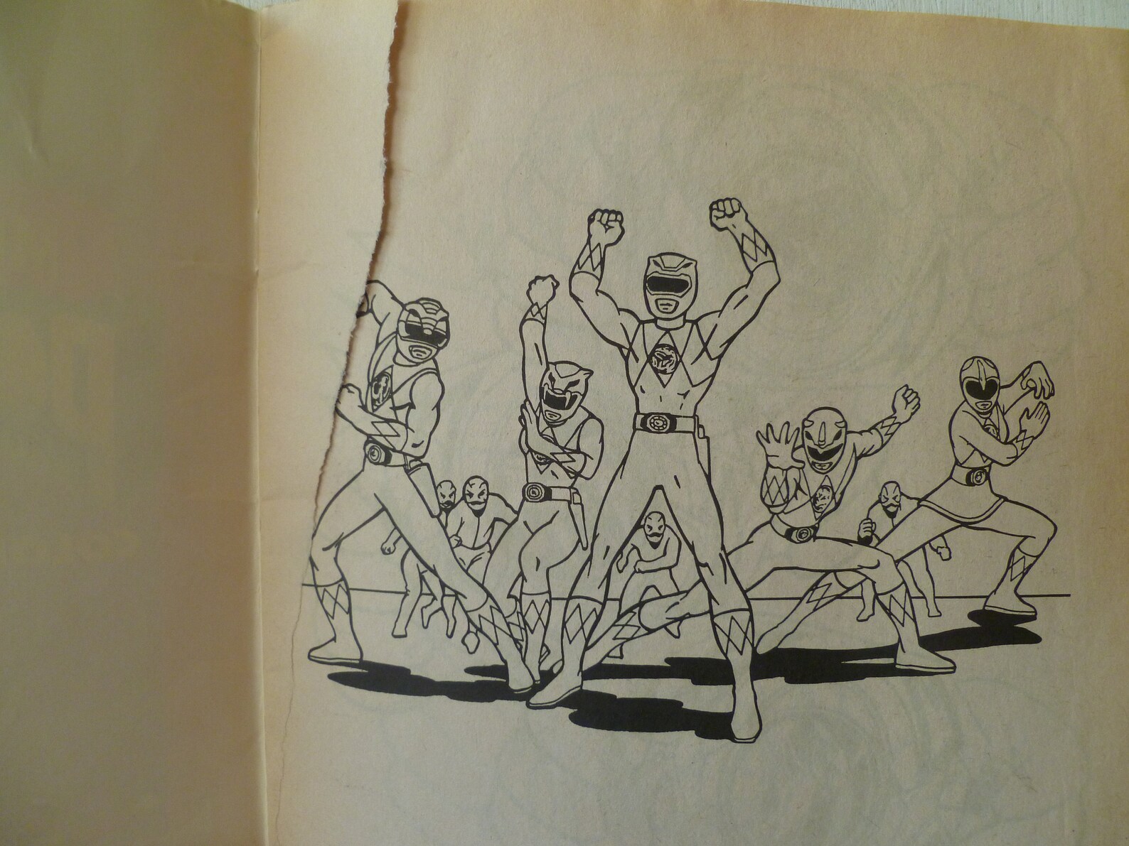 Mighty Morphin Power Rangers Coloring Activity Book 1994 | Etsy