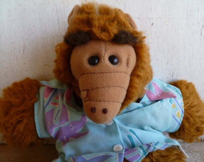 1988 Vintage Alf "hawaiian Shirt" Hand Puppet Doll - Etsy
