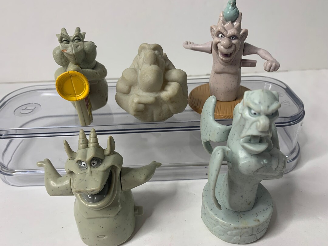 Disney Hunchback of Notre Dame Gargoyle Toys Set of 5 Burger King - Etsy