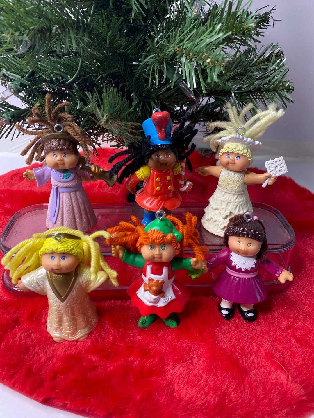 Cabbage Patch Christmas Ornaments Cake Topper Set of 6 Mcdonalds Happy Meal Toys - Etsy