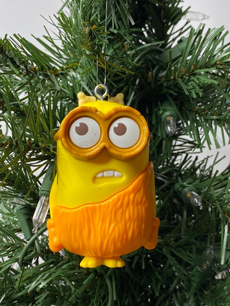 Minion Christmas Ornaments Cake Topper Set of 5 Mcdonalds Happy Meal ...
